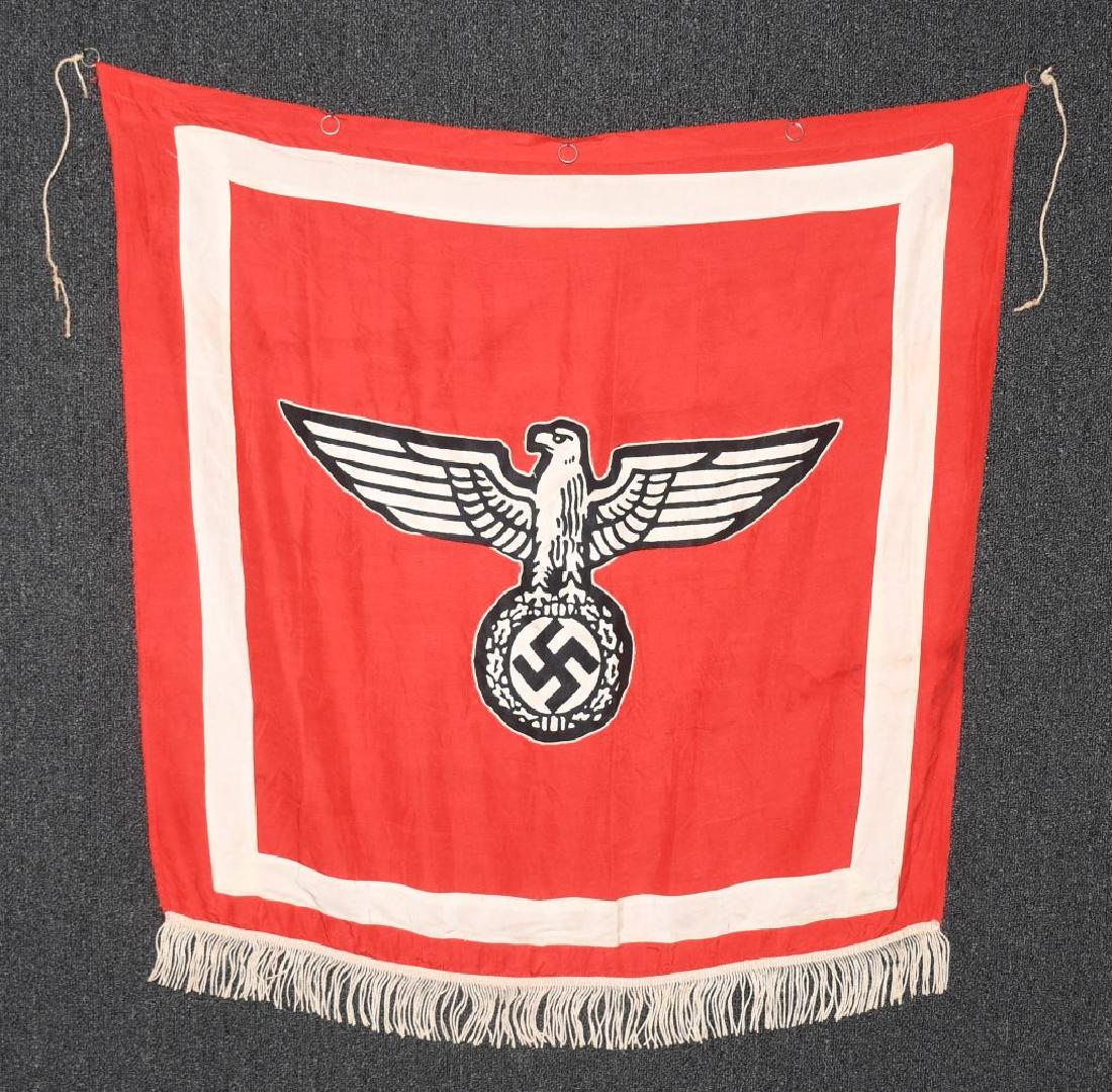 Wwii Nazi German Eagle Podium Banner Flag