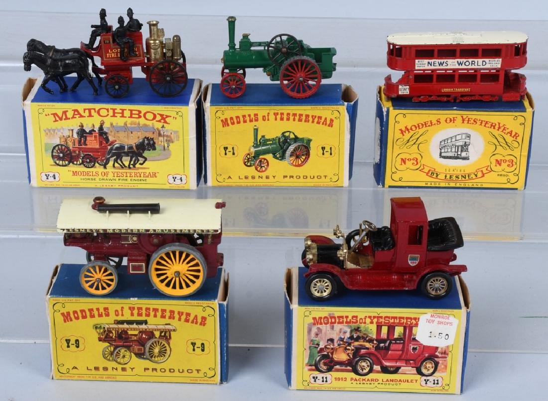 5- 1960s MATCHBOX MODELS OF YESTERYEARS w/ BOXES