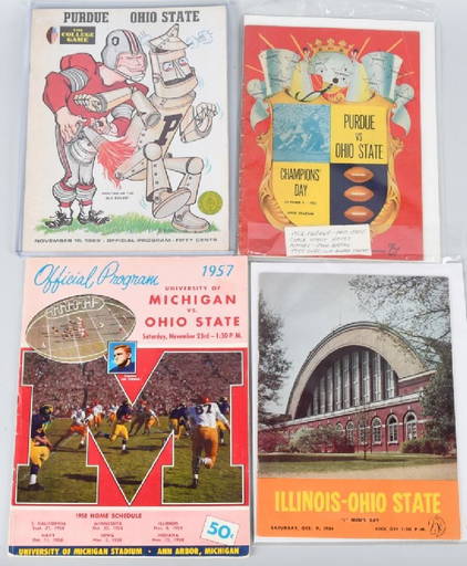 4 50s 60s Ohio State Vintage Programs