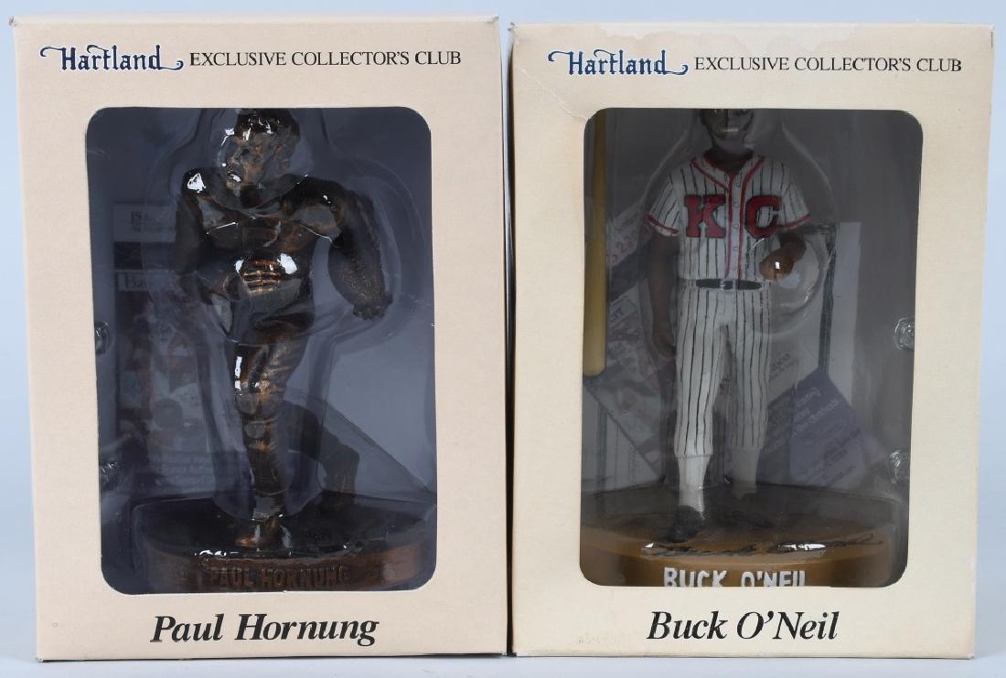 Buck O'neil And Paul Hornung Signed Statues