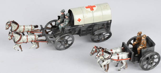 2 German Penny Toy Military Vehicles