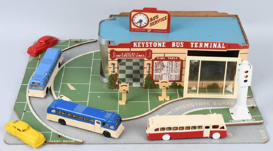 Keystone 1940's Bus Station, 3 Buses & More