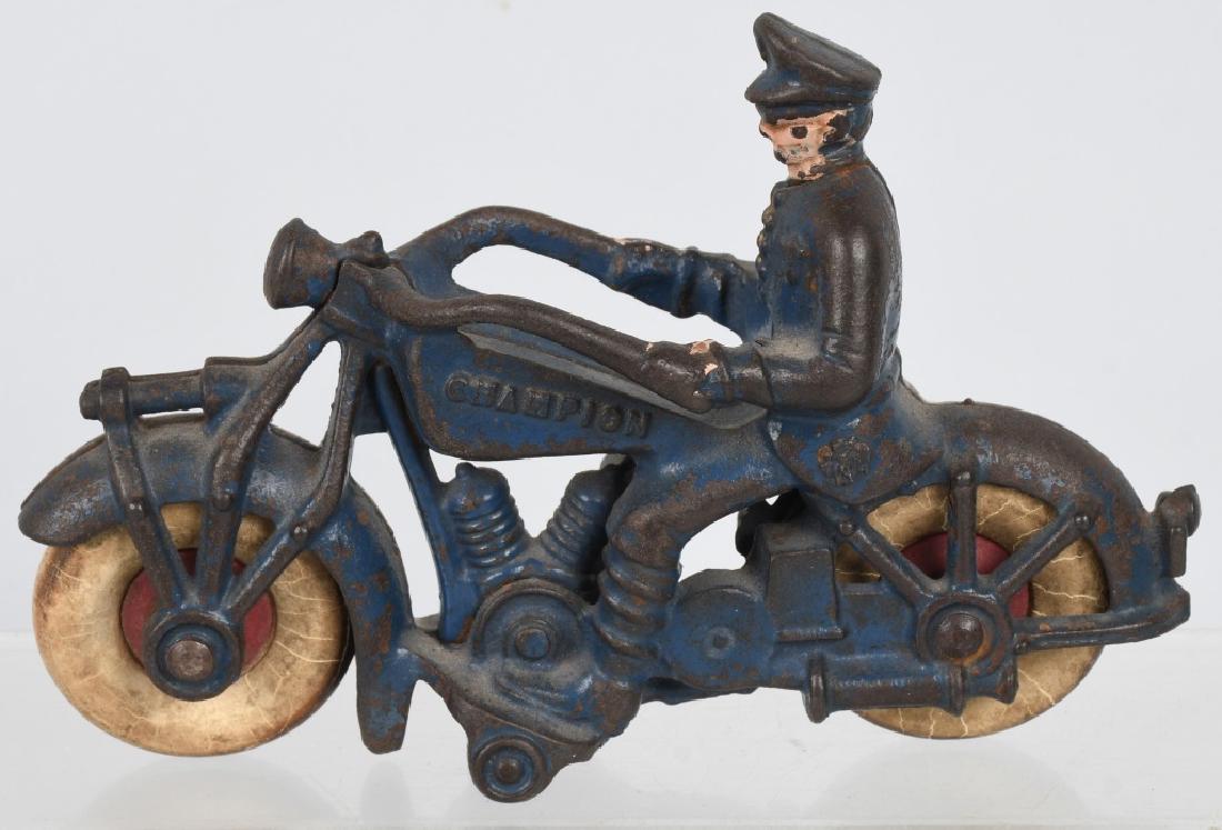 CHAMPION 1930's CAST IRON LARGE SIZE MOTORCYCLE