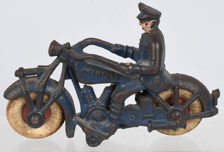 Champion 1930's Cast Iron Large Size Motorcycle