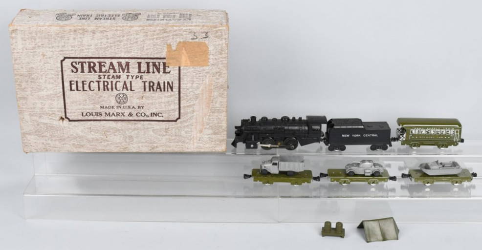 Marx Electric #4065 Army Supply Train Set W/ Box