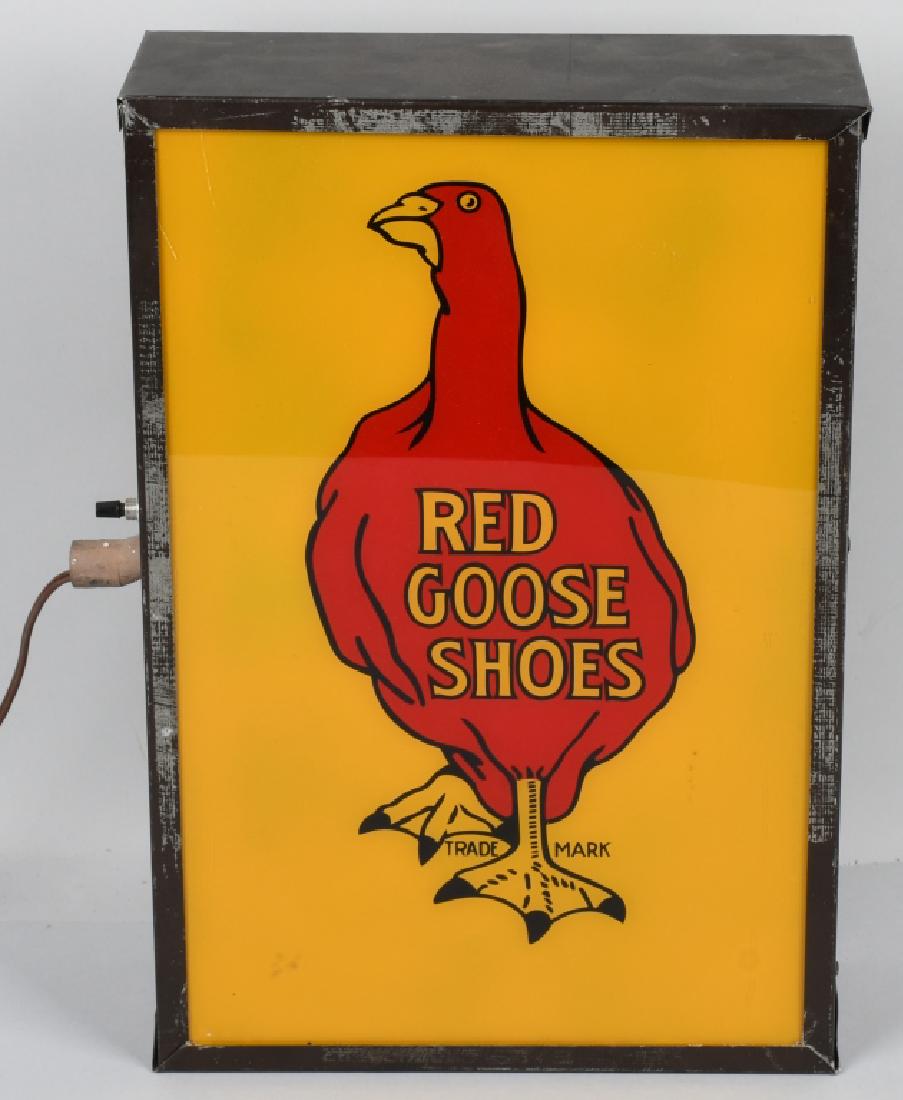 RED GOOSE SHOES LIGHTUP SIGN