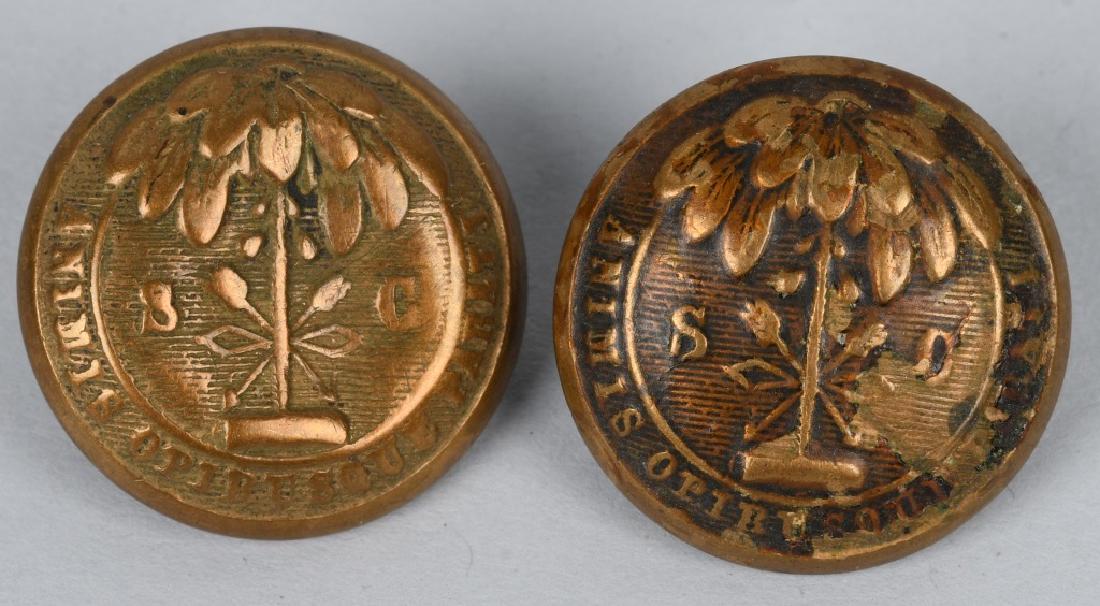 CIVIL WAR CONFEDERATE SOUTH CAROLINA BUTTON LOT