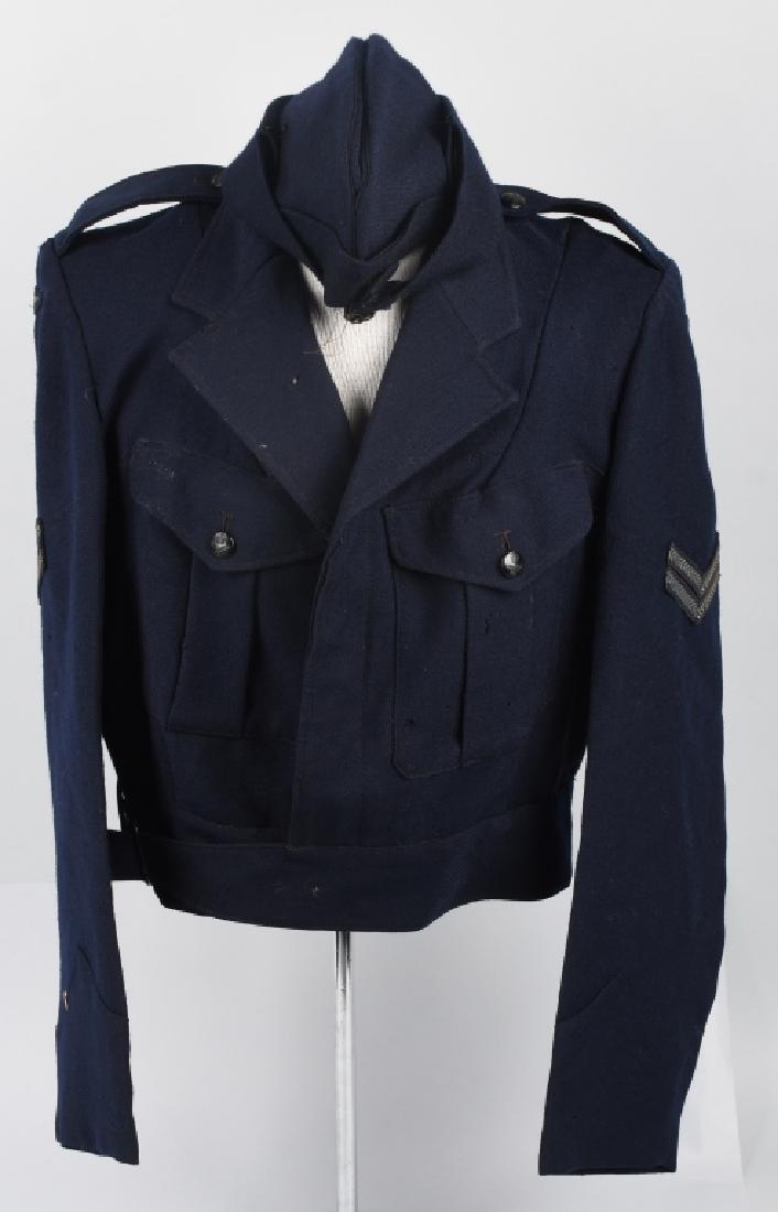 Wwii Australian Raaf Battle Dress Jacket & Cap