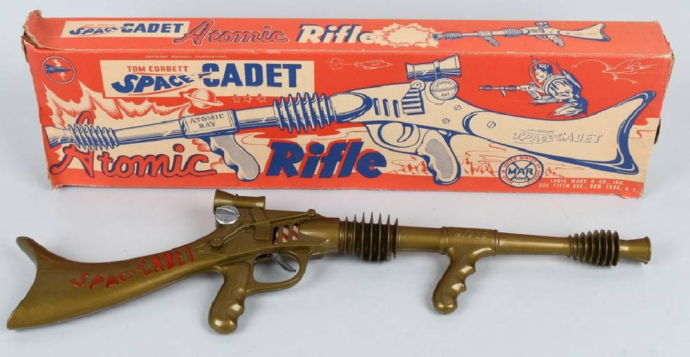 Marx Tom Corbett Atomic Rifle W/ Box