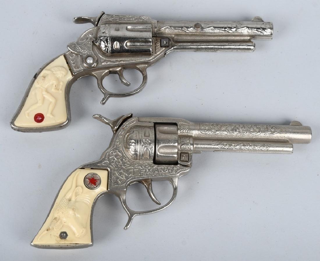 2- HUBLEY CAST IRON CAP GUNS