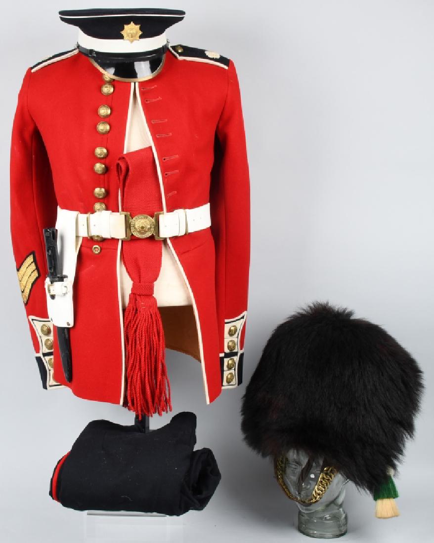 British Cold Stream Guard Uniform, Bayonet, Hat