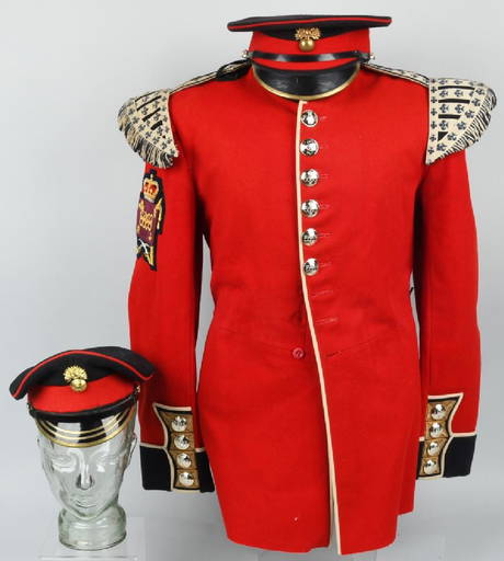 British Grenadier Uniform With Two Hats, Named