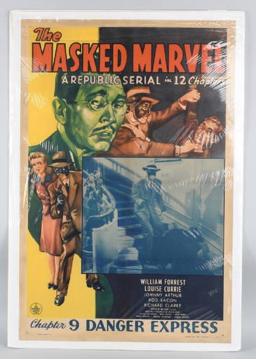 A 'the Masked Marvel A Republic Serial 12 Chapters