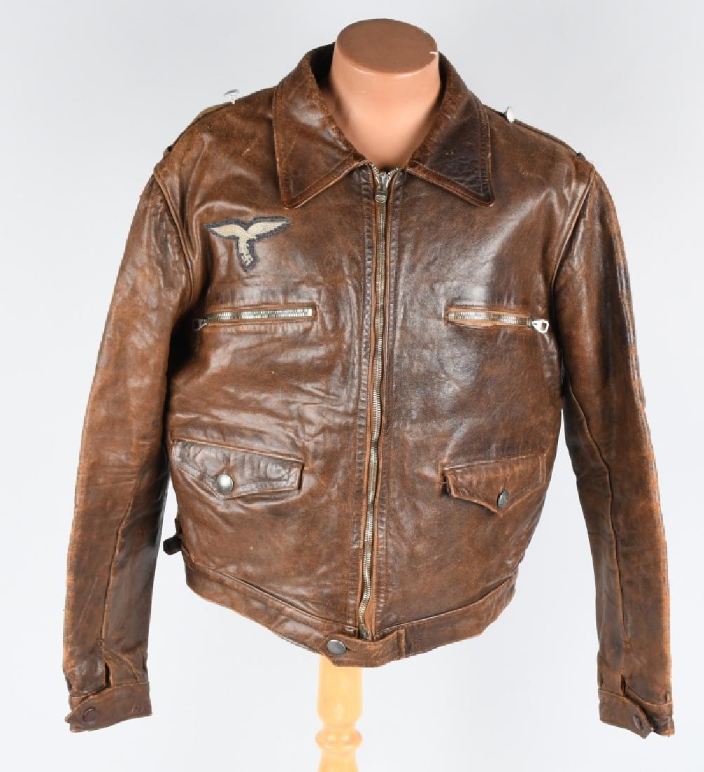 NAMED WWII NAZI GERMAN LUFTWAFFE ACE FLIGHT JACKET