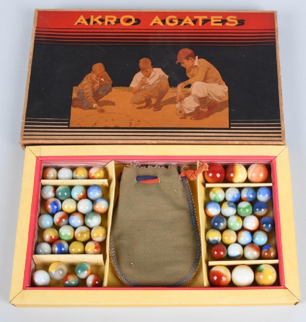 AKRO AGATES BOX No250 BOXED MARBLE SET