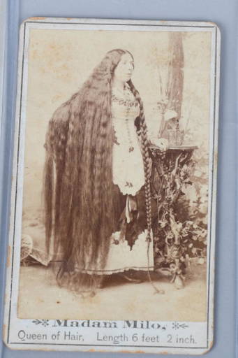 Madam Milo Queen Of Hair Freak Cdv Image