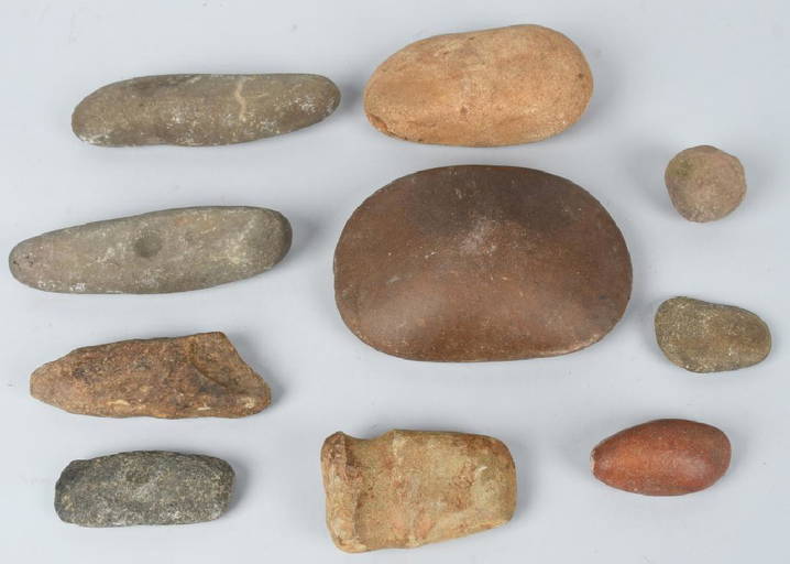 10 Early Native American Stone Artifacts