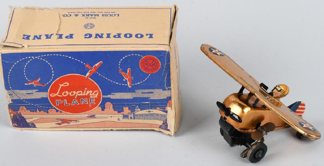 MARX Tin Windup LOOPING PLANE w/ BOX