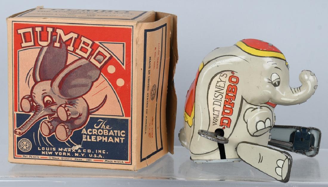 MARX Tin Windup DUMBO ACROBATIC ELEPHANT w/ BOX