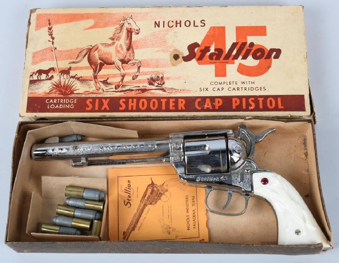 NICHOLS STALLION 45 CAP GUN w/ BOX