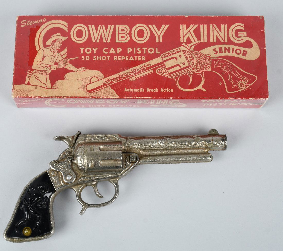 STEVENS COWBOY KING CAP GUN w/ BOX - Apr 20, 2019 | Milestone Auctions ...