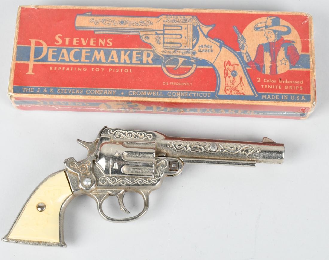 J&E STEVENS PEACEMAKER CAP GUN w/ BOX