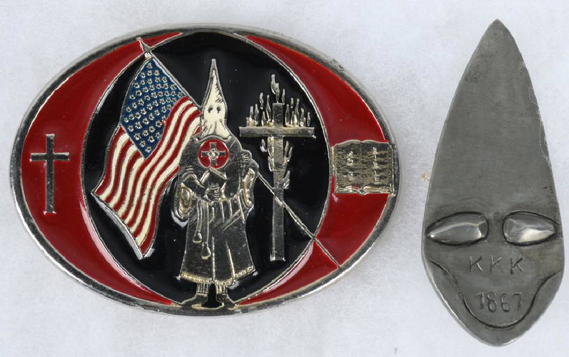 Ku Klux Klan Hhod Pin & Belt Buckle