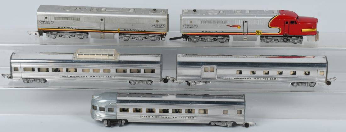 American Flyer Santa Fe Diesel Passenger Set