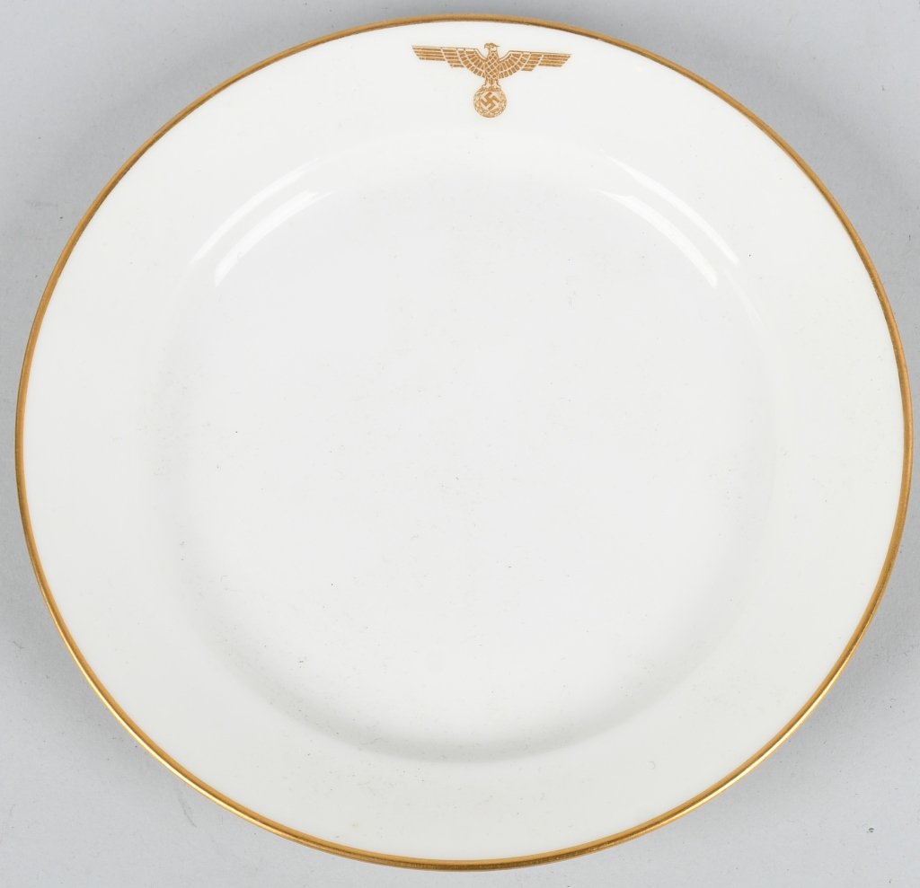 Wwii Nazi German Adolf Hitler Formal Dinner Plate