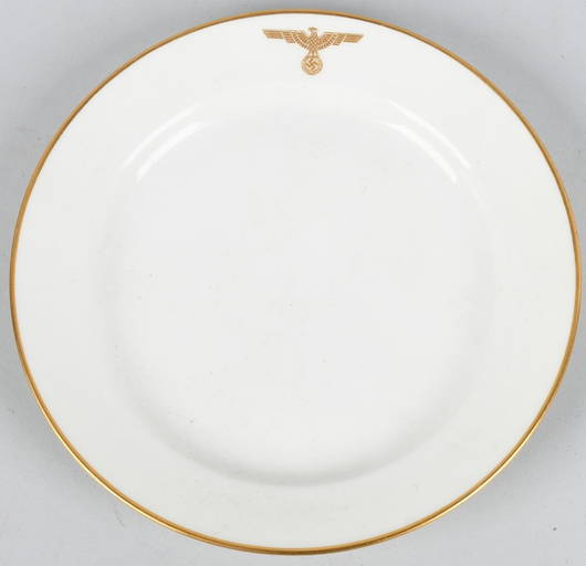 Wwii Nazi German Adolf Hitler Formal Dinner Plate