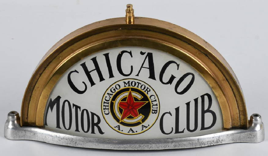 Chicago Motor Club Car Roof Top Sign