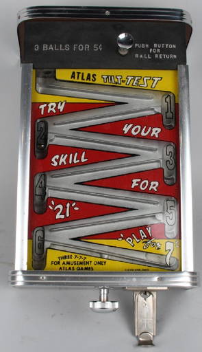 5c Atlas Tilt Test Arcade Machine