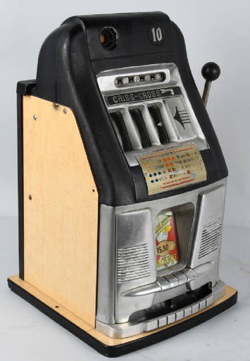 10c Mills Criss Cross Slot Machine