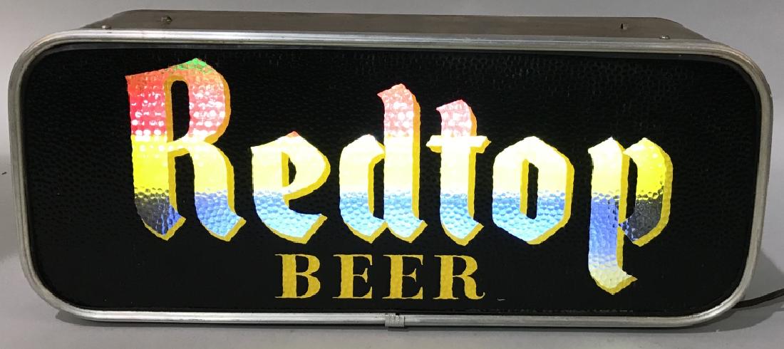 Red Top Beer Lightup Lackner Sign