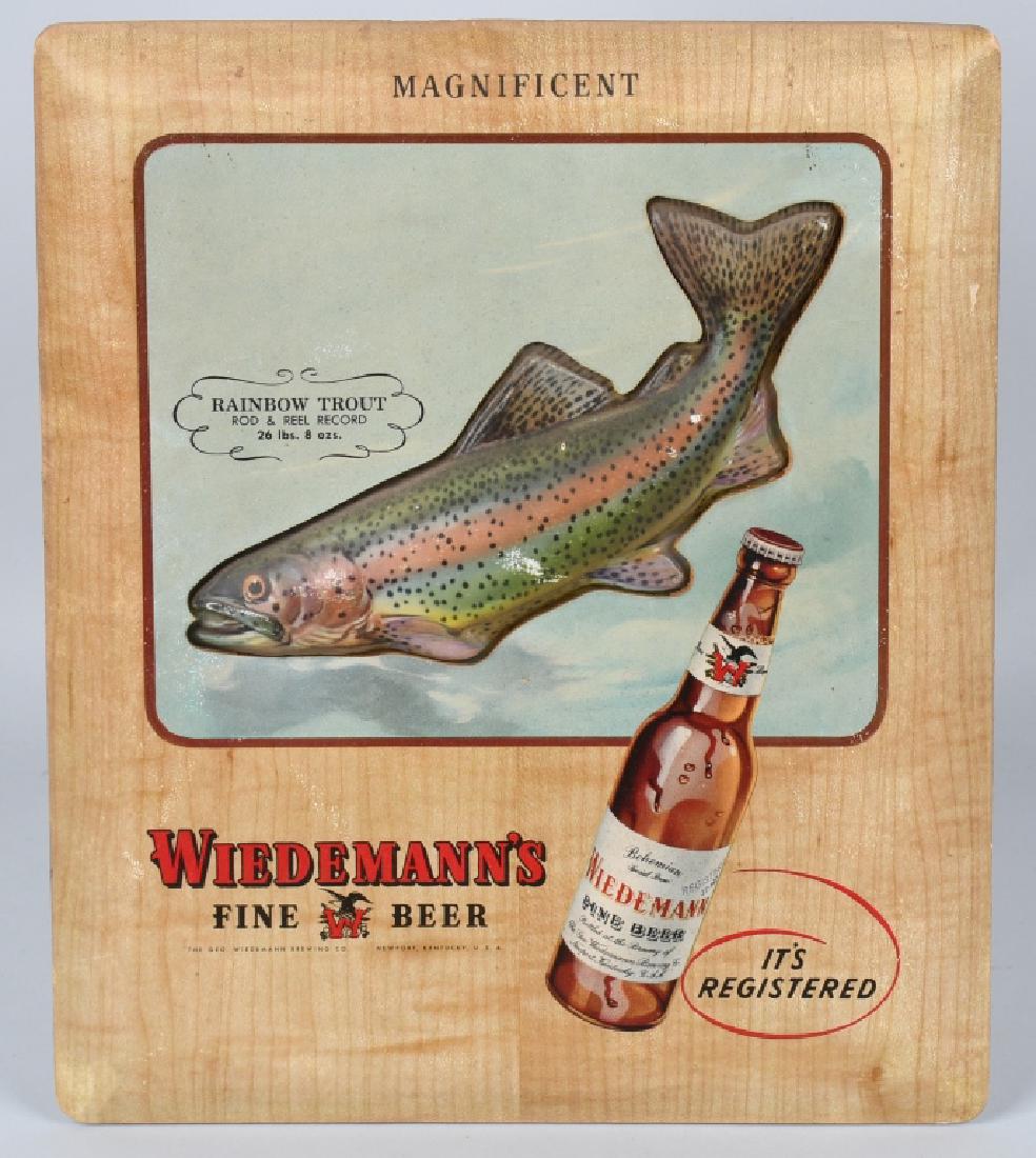 Weidemann's Beer Kently Board Trout Sign