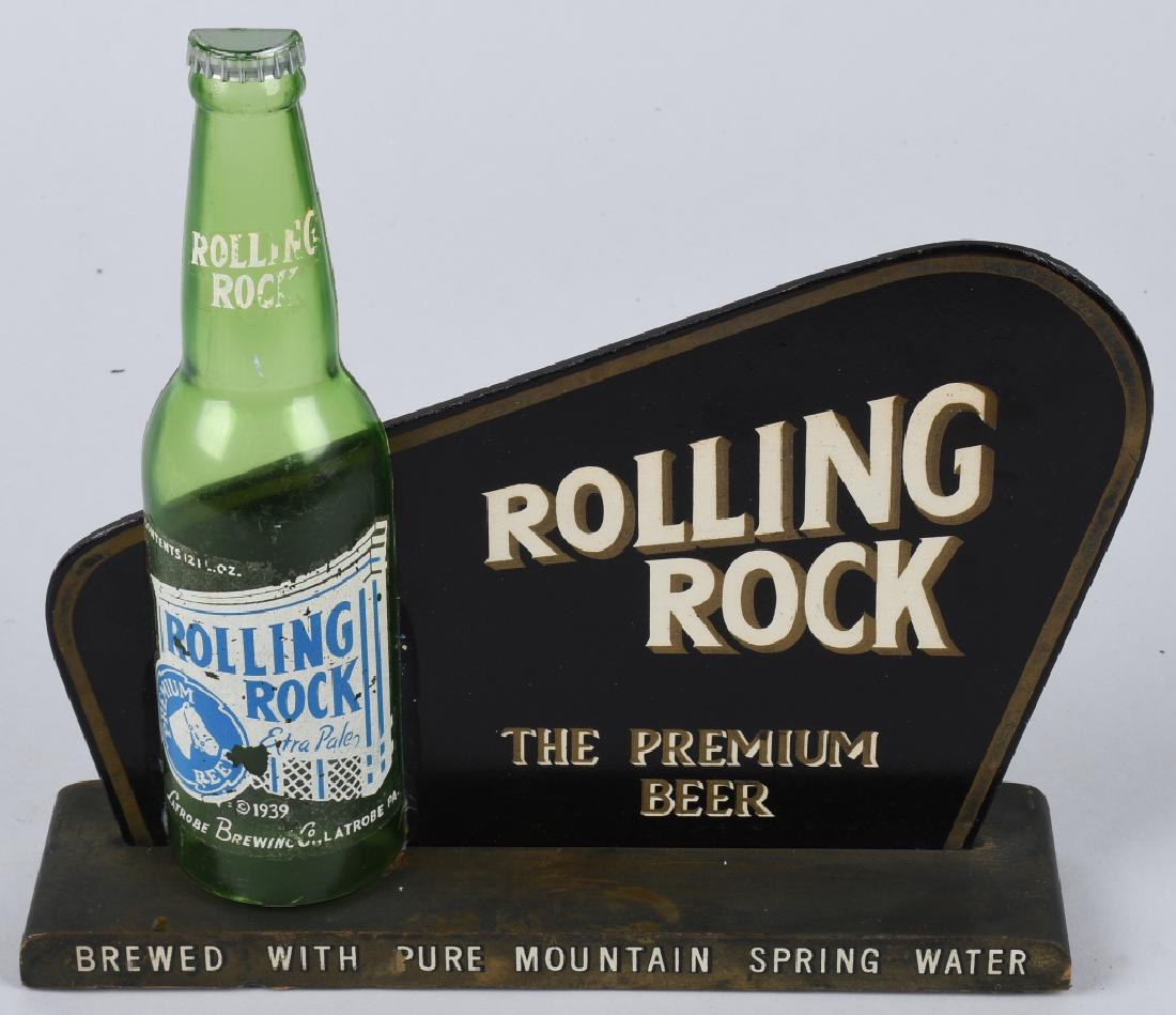 Rolling Rock Beer Shelf Sign
