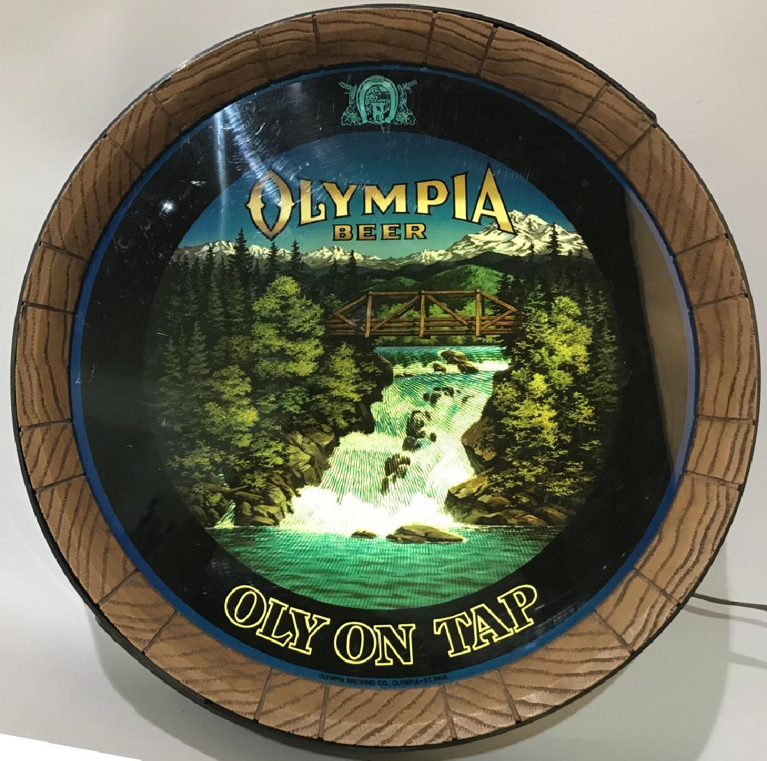Olympia Beer On Tap Lighted Motion Sign