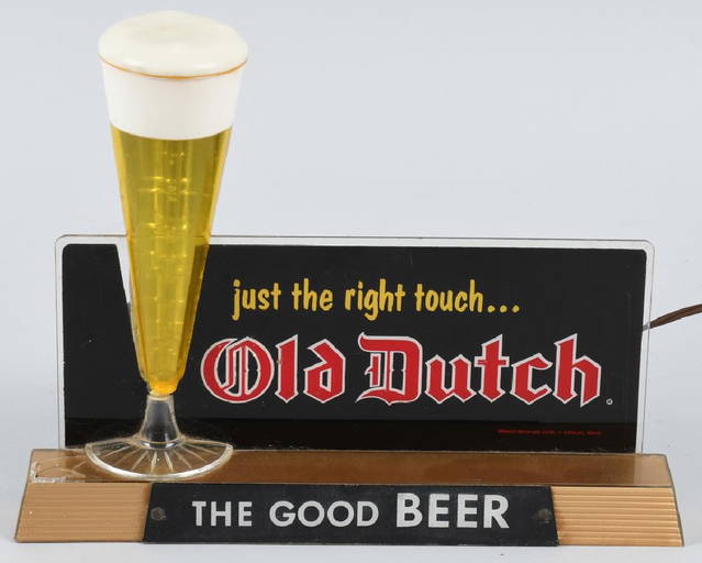 Old Dutch Beer Lighted Animated Sign