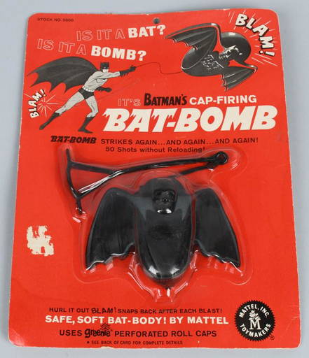 1966 MATTEL BATMAN'S CAP FIRING BAT-BOMB MOC - Sep 07, 2019 | Milestone ...