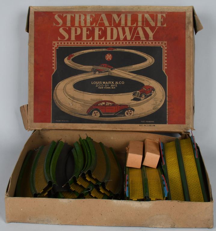 MARX TIN WINDUP STREAMLINE SPEEDWAY w/ BOX - Sep 07, 2019 | Milestone ...