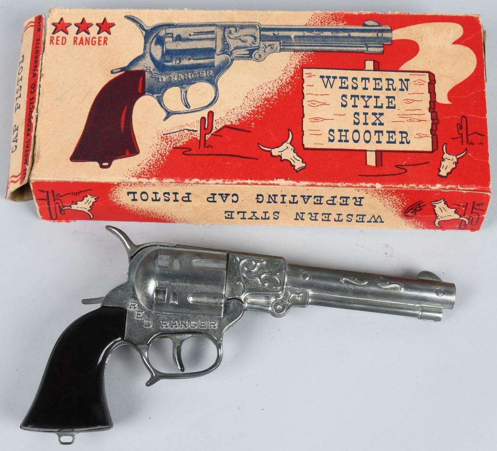 WYANDOTTE RED RANGER CAP GUN w/ BOX - Sep 07, 2019 | Milestone Auctions ...