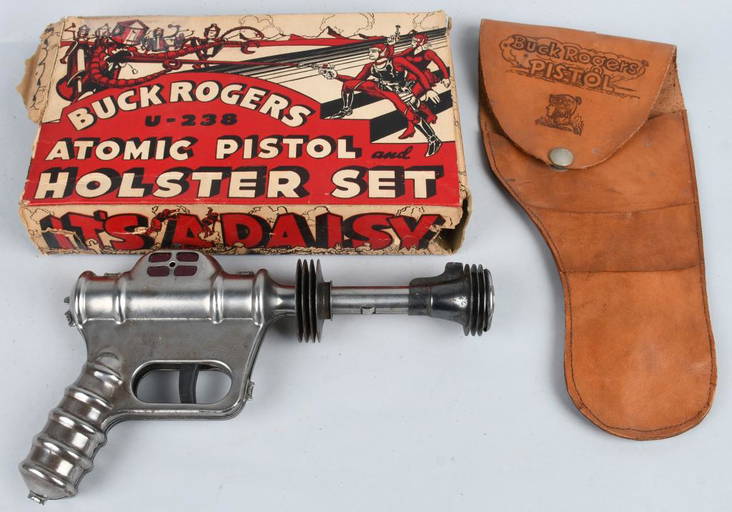 Daisy Buck Roger Atomic Pistol & Holster W/ Box