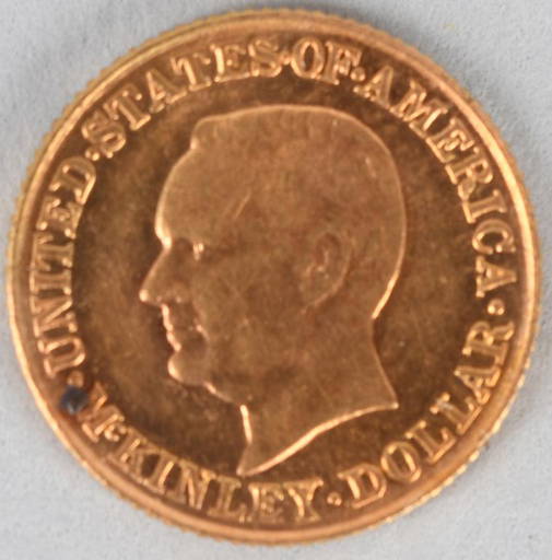 Us 1916 Mckinley Memorial $1 Gold Coin