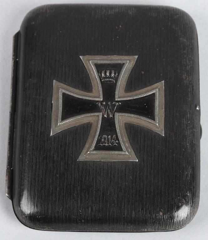 Ww1 Imperial German Iron Cross Cigarette Case