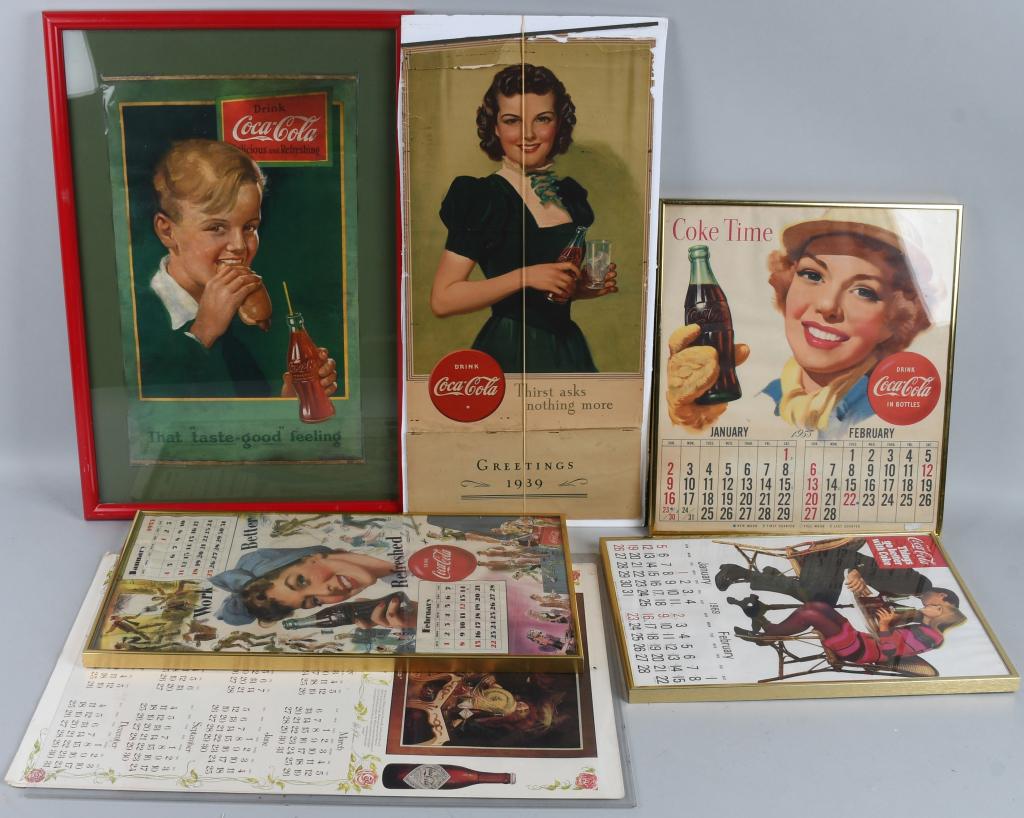 6- COCA COLA CALENDARS - Jan 04, 2020 | Milestone Auctions in OH