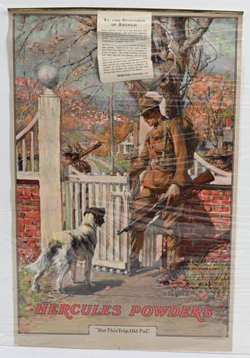 1917 Hercules Powders Calendar Top Poster
