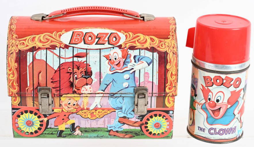 1963 Bozo The Clown Dome Lunch Box