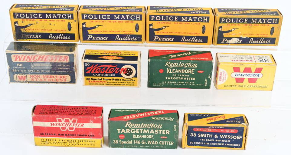 11 Vintage Boxes .38 Special And .38 S&w
