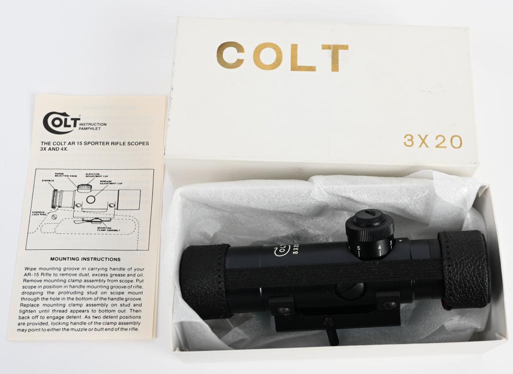 COLT 3x20 AR and SP1 SCOPE LIKE NEW IN BOX
