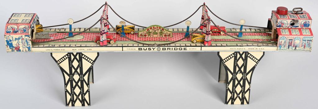 MARX Tin Windup BUSY BRIDGE - Apr 25, 2020 | Milestone Auctions in OH